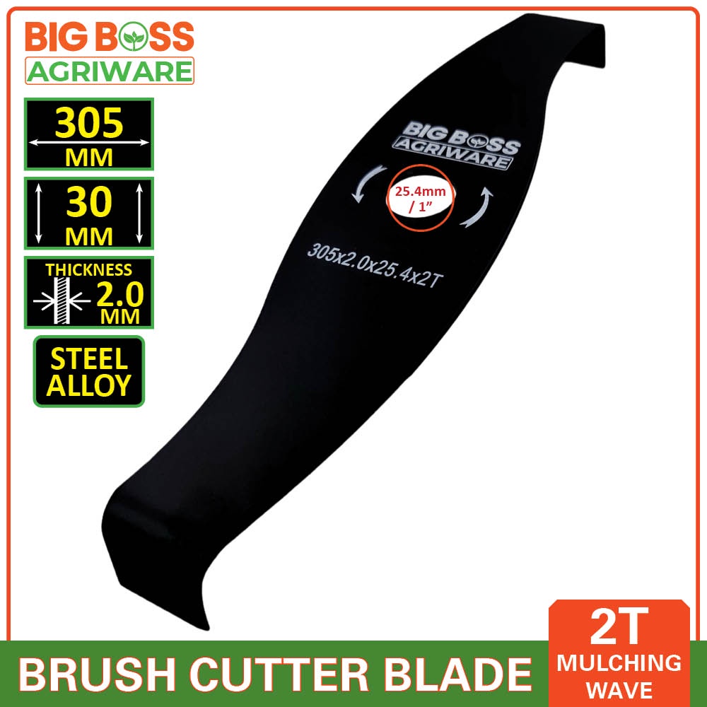 BBA 2 Teeth [2T] Wave Mulching Grasscutter Blade / Cutting Disc Brush ...