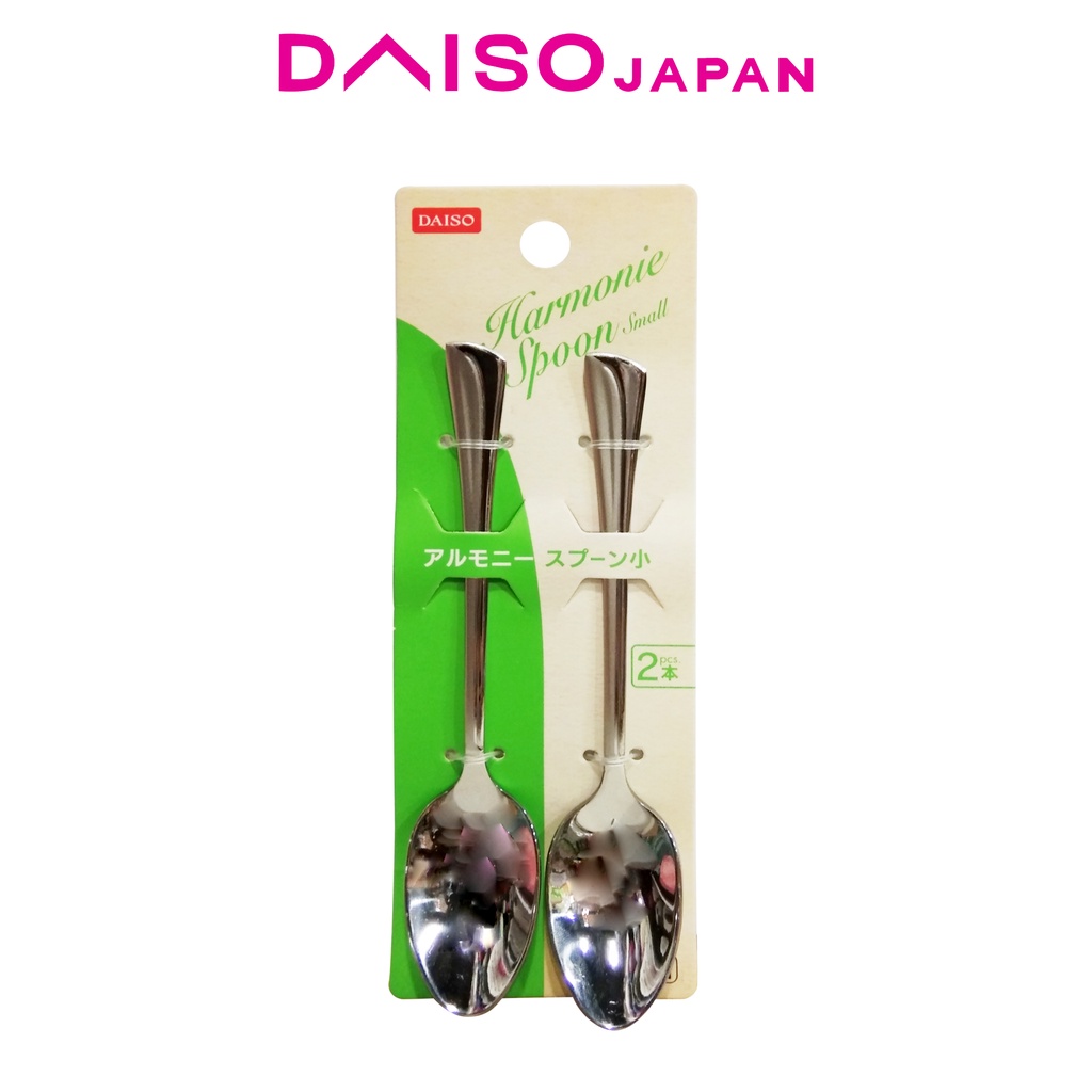 Daiso Stainless Steel Dessert Spoon (2 pieces) | Shopee Philippines