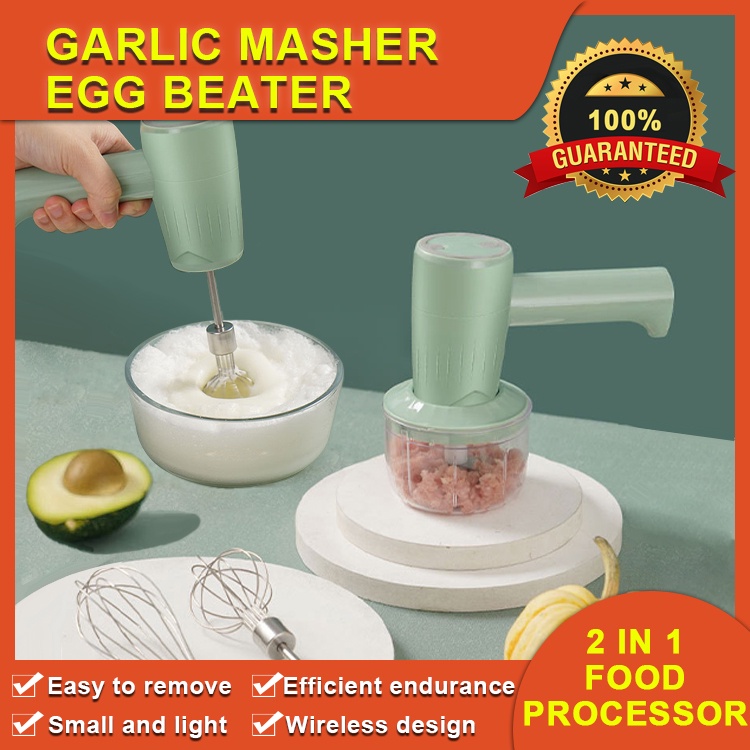 2 in 1 Food processor Electric mixer for baking Electric egg beater ...