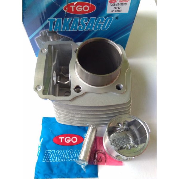 TMX125/CG125/TC125 CYLINDER BLOCK W/PISTONKIT STD 56.5MM TGO ORIGINAL ...