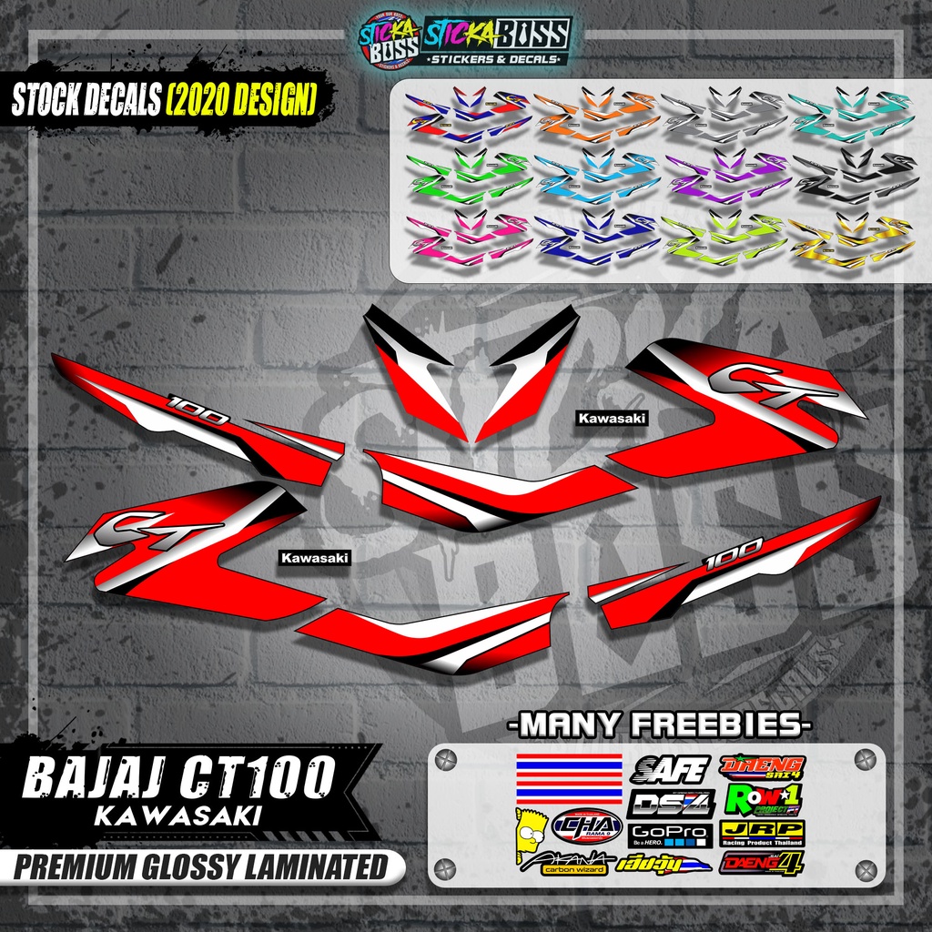 STICKER DECALS for BAJAJ CT100 STOCK (BAJ20DE) By STICKABOSS (SOFIE ...