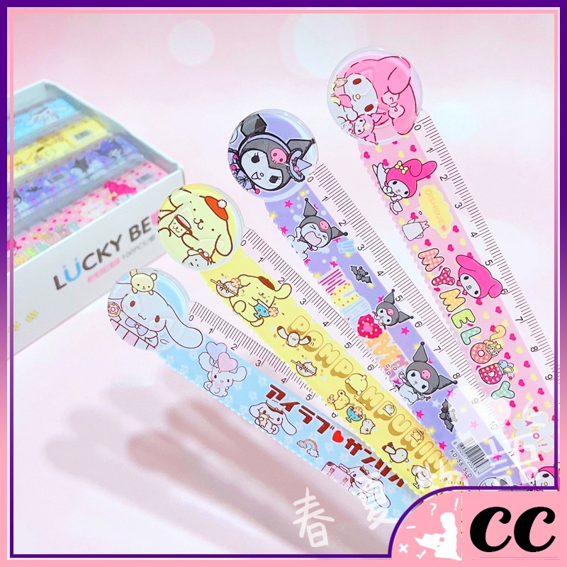 CC.Stationery Sanrio Ruler/15cm Ruler/school supplies/Transparent color ...