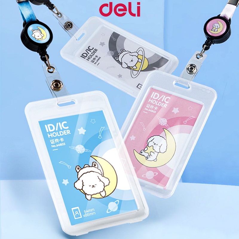 Deli 64805 Vertical Certificate Card Name Badge/Lanyard 112x70mm ...