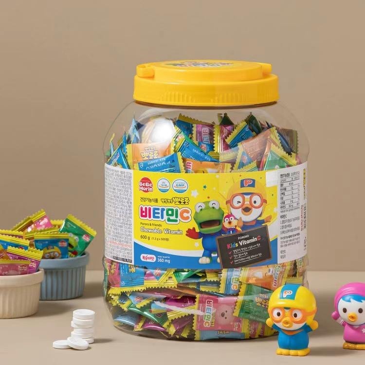 PORORO Chewable Vitamin C candy (500pcs in Jar) | Shopee Philippines