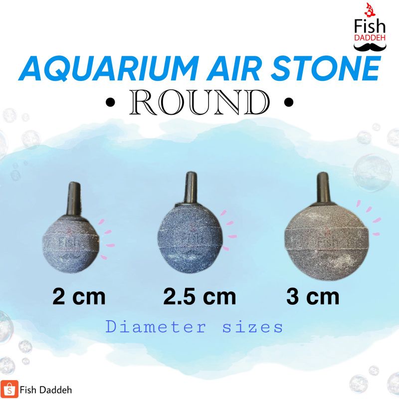 Aquarium Air Stone Airstone Round 2cm 2.5cm 3cm | Shopee Philippines