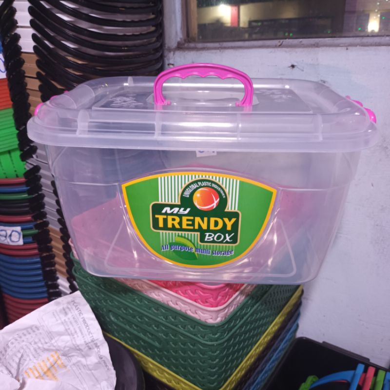 MY TRENDY CLEAR BOX / 12 LITER MULTIPURPOSE PLASTIC STORAGE BOX (9703 ...