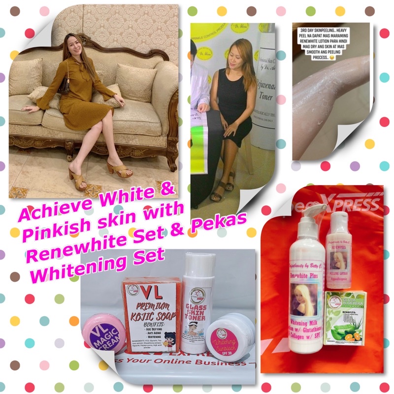 VL SKINCARE STARTER SETS Whitening for Body & Whitening Set for Face ...