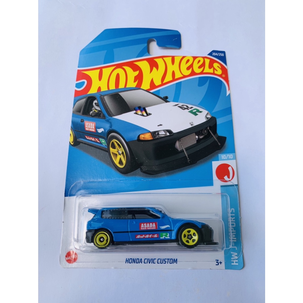Hotwheels HOT WHEELS HONDA CIVIC CUSTOM BLUE HW J-IMPORTS LOT L 2022 ...