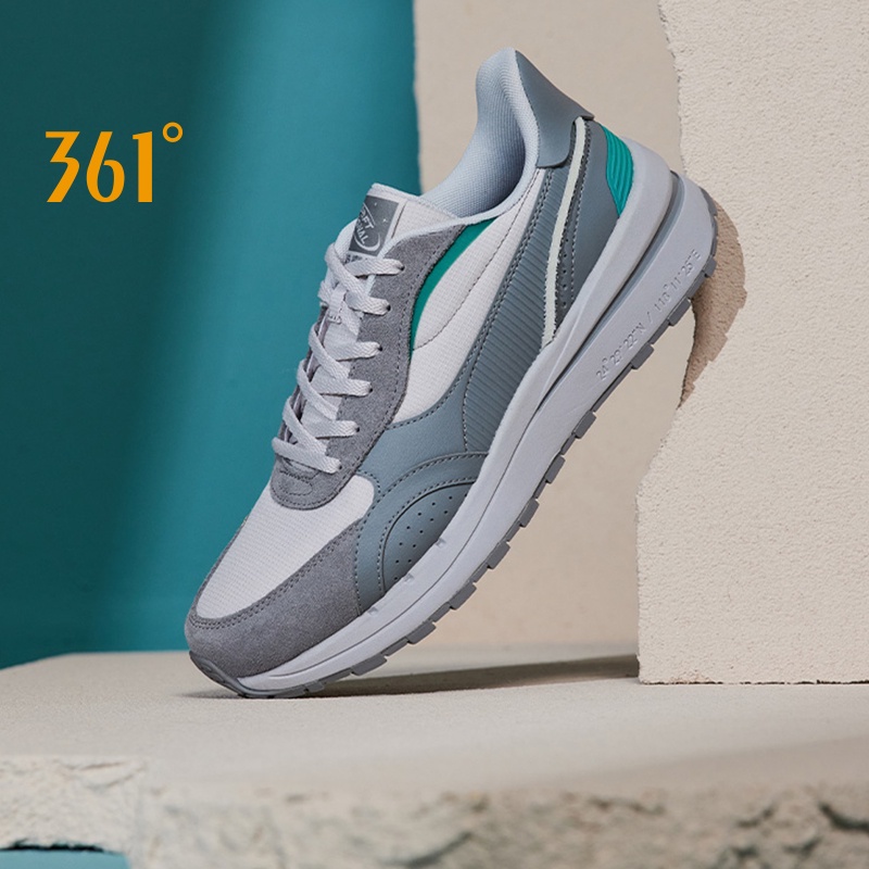 361 Degrees Men Casual Shoes Sports Shoes Breathable Mesh Retro Daddy ...