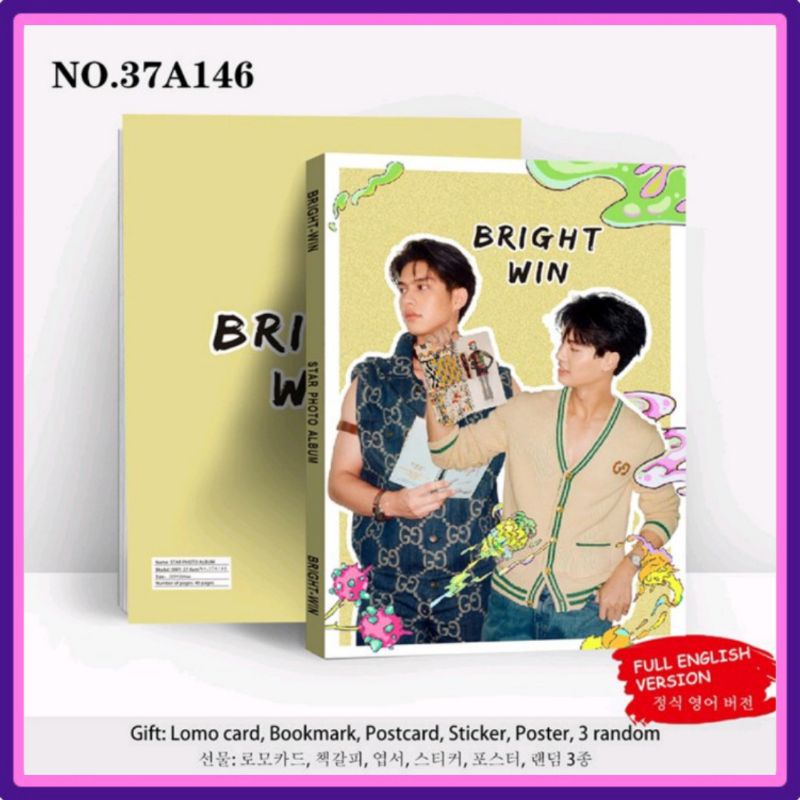 BrightWin Star Photo Album 40 Pages • Bright Vachirawit & Win Metawin of 2gether The Series ...