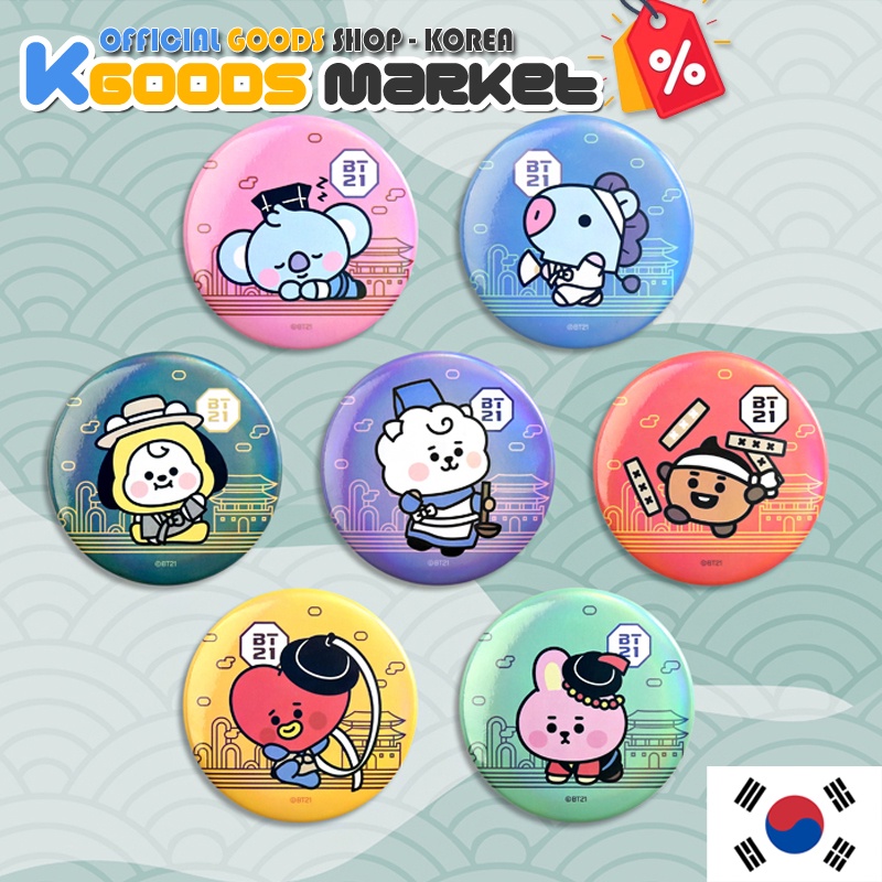 BT21 Can Badge Hanbok Official Goods | Shopee Philippines