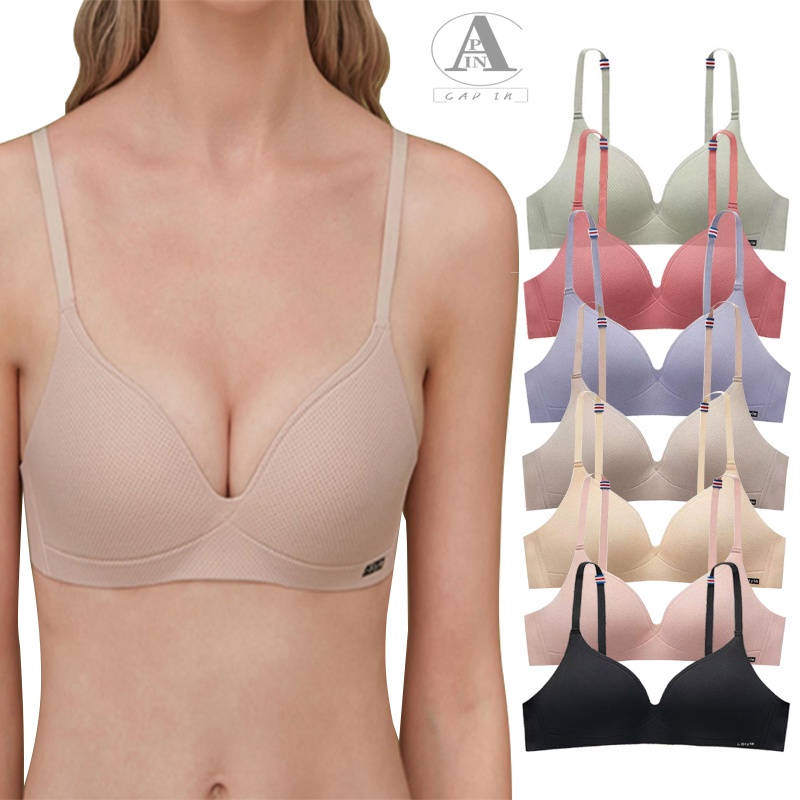 CAPIN Women Sexy Deep U Bras Underwear Seamless Push Up Wireless Bralette | Shopee Philippines