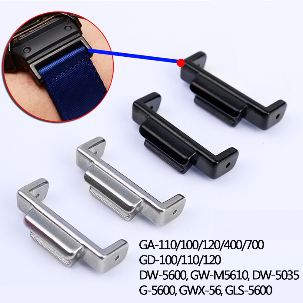 16mm Stainless Steel Adapter for Casio G-Shock GA-110/100/120 400 700 ...