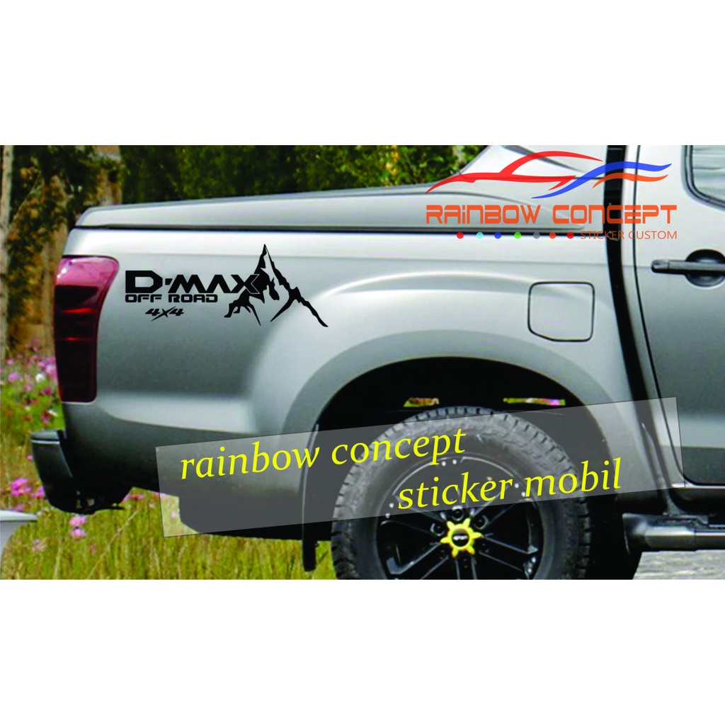 Isuzu dmax side crankcase stickers, coolest dmax 4x4 off road mountain ...