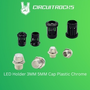 Circuitrocks LED Holder 3MM 5MM Cap Plastic Chrome | Shopee Philippines