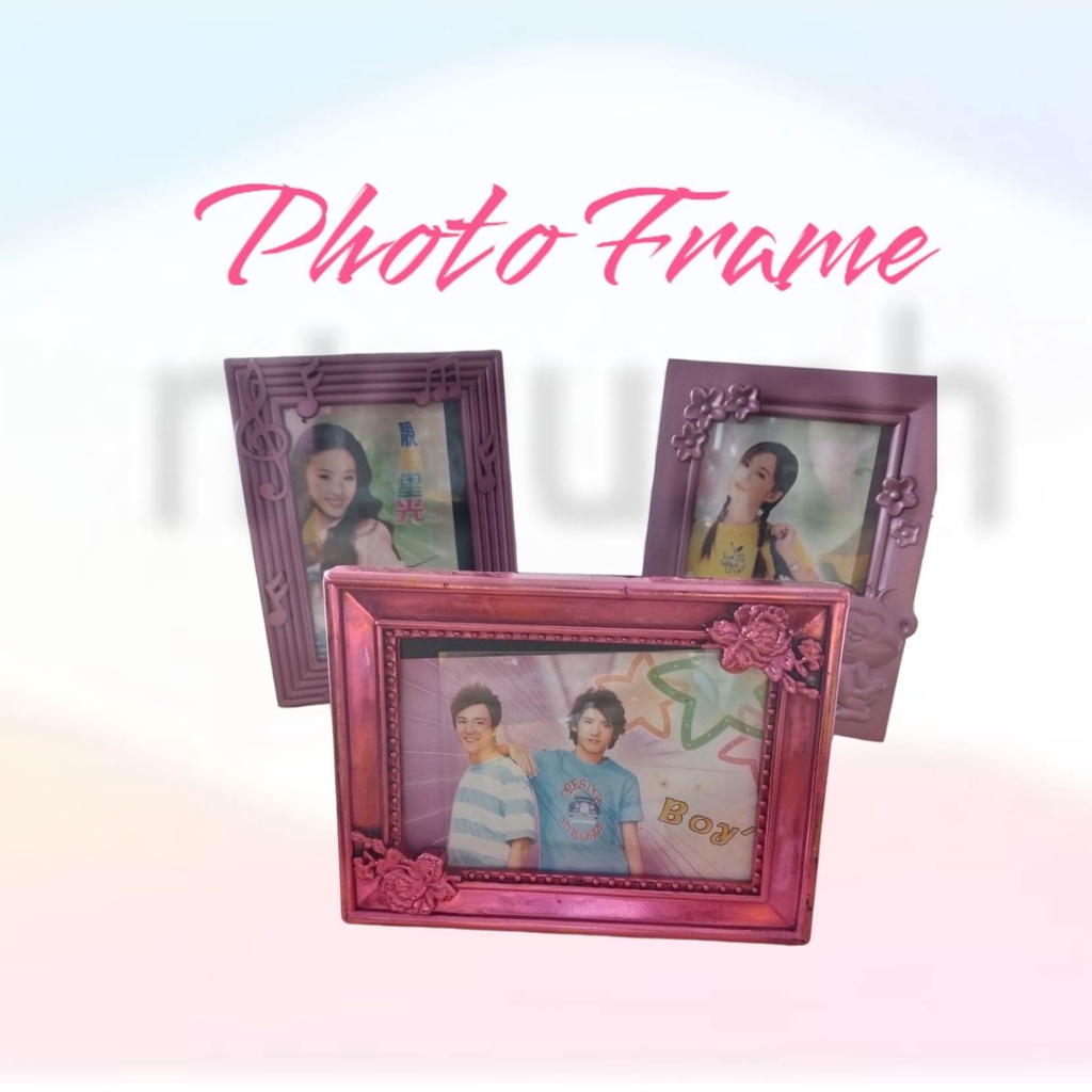 PHOTO FRAME Plastic Frame Glass 3R ASSORTED COLORS | Shopee Philippines