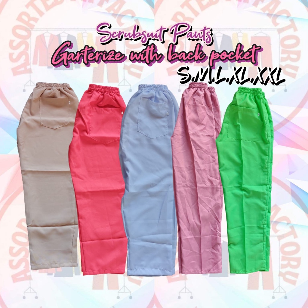 GARTERIZE SCRUBSUIT PANTS FOR MEDICAL UNIFORM (KATRINA) | Shopee ...