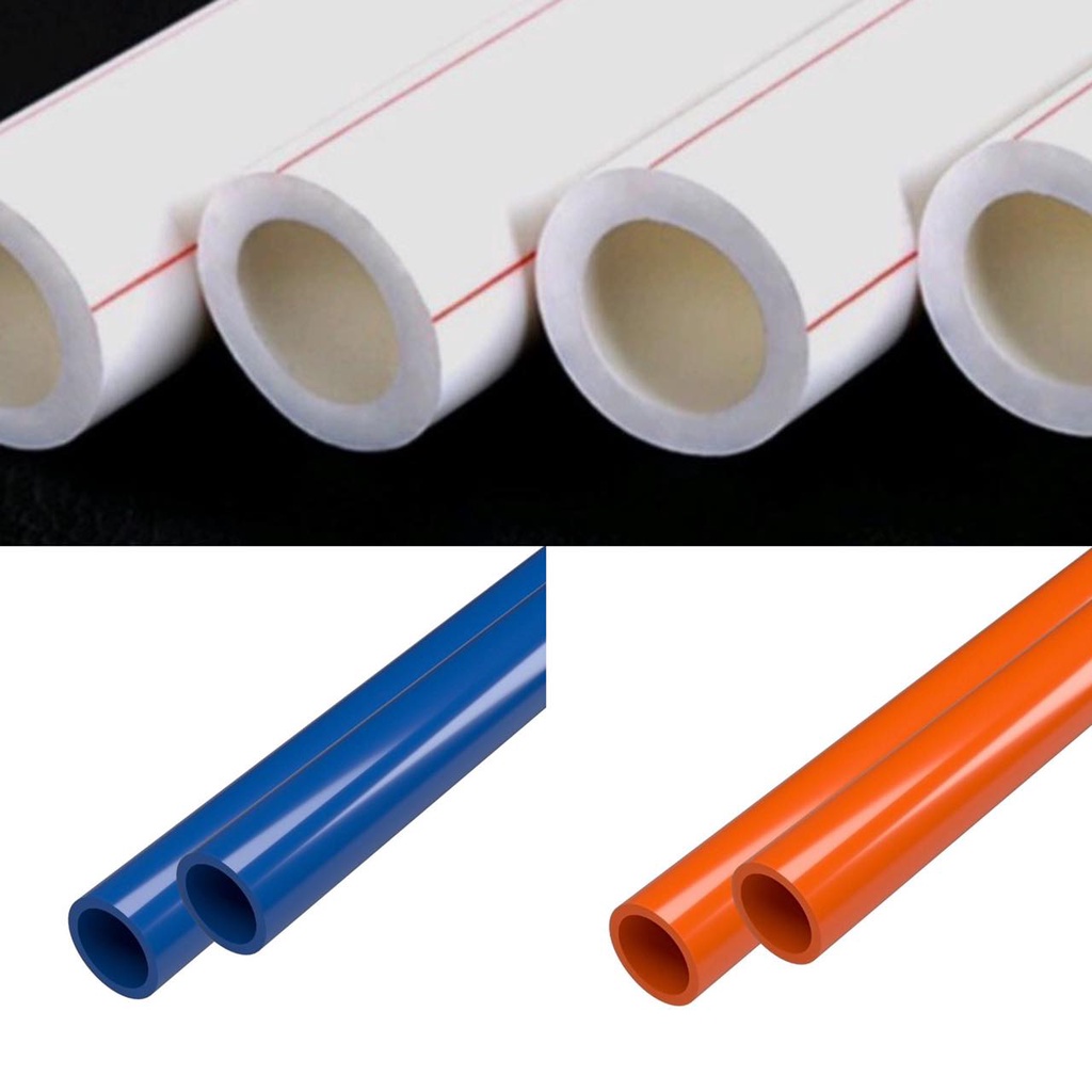 ppr pvc pipe blue orange 1/2(20mm)，3/4(25mm)，1’’(32mm)fittings Pipe for Water or Electrical ...