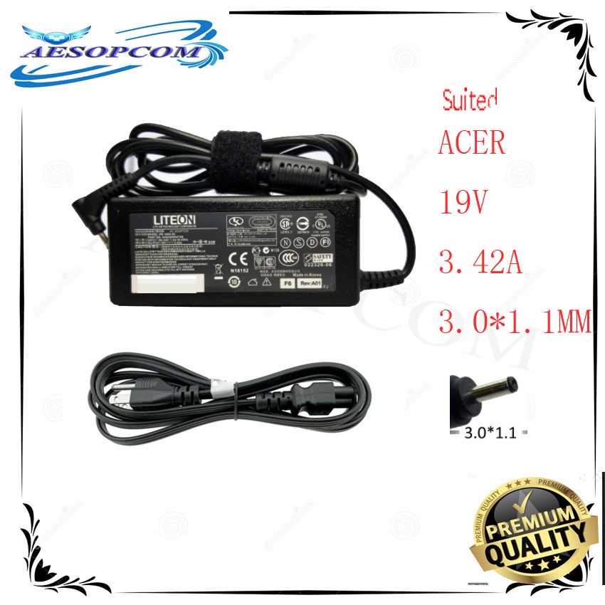AC Laptop Charger 19V 3.42A for acer SP Swift 3 SF313-51 Swift 5 SF515 ...