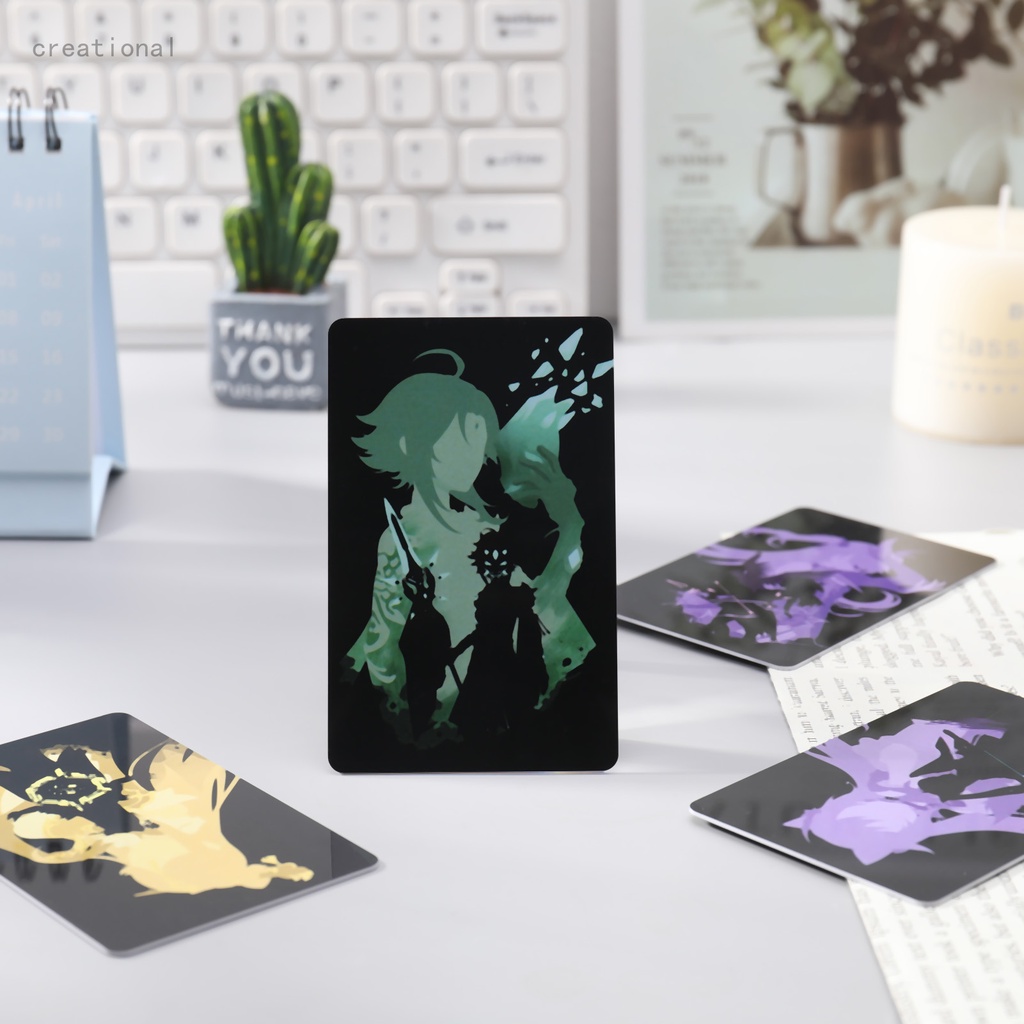 Genshin Impact Anime Id Pvc Cards Photocard Figure Cosplay Collection ...