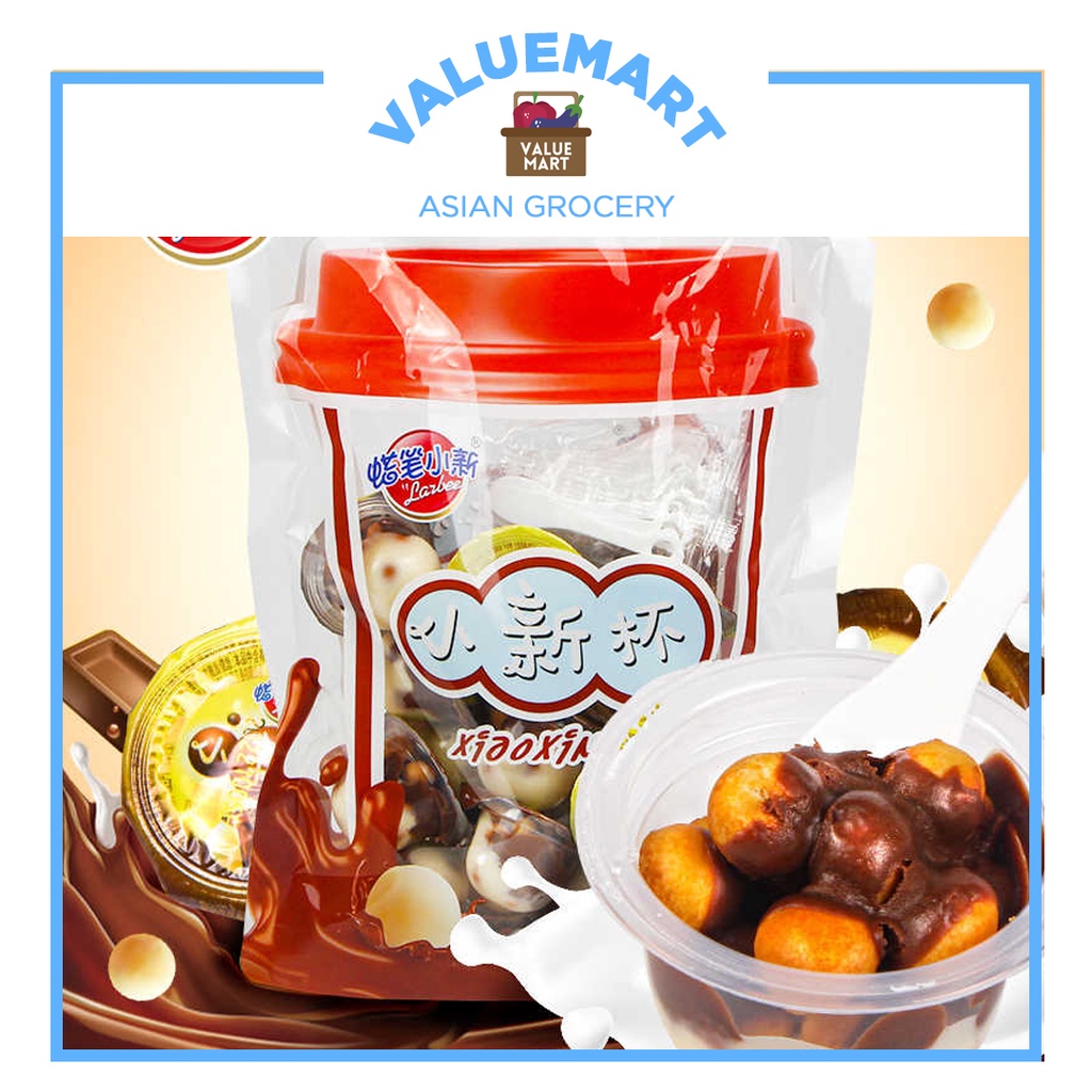 Larbee Mini Milk Chocolate Pudding Crunch Cups Snack Dessert for Kids ...