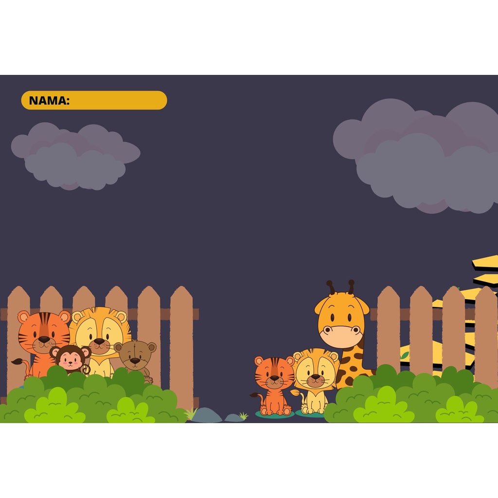 Animal Theme School Table Mat BANNER 30X21 Inch | Shopee Philippines