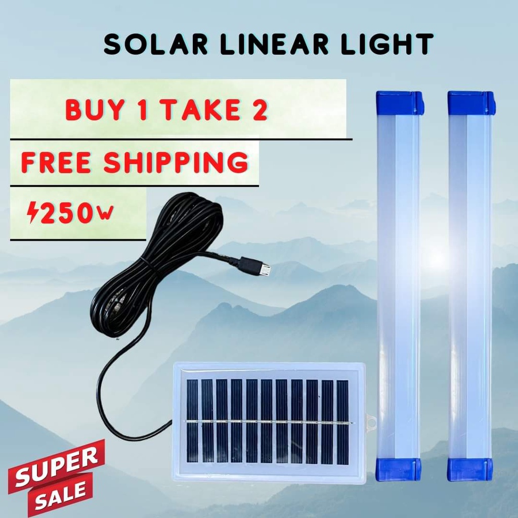 (BUY 1 TAKE 2) Split LED solar light USB rechargeable for indoor ...