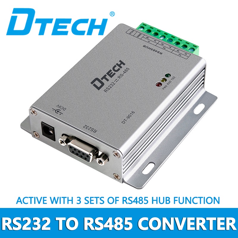 DTECH Industrial Grade RS232 to RS485 Serial Converter 3 Channel RS-485 Expansion Hub with 600W ...