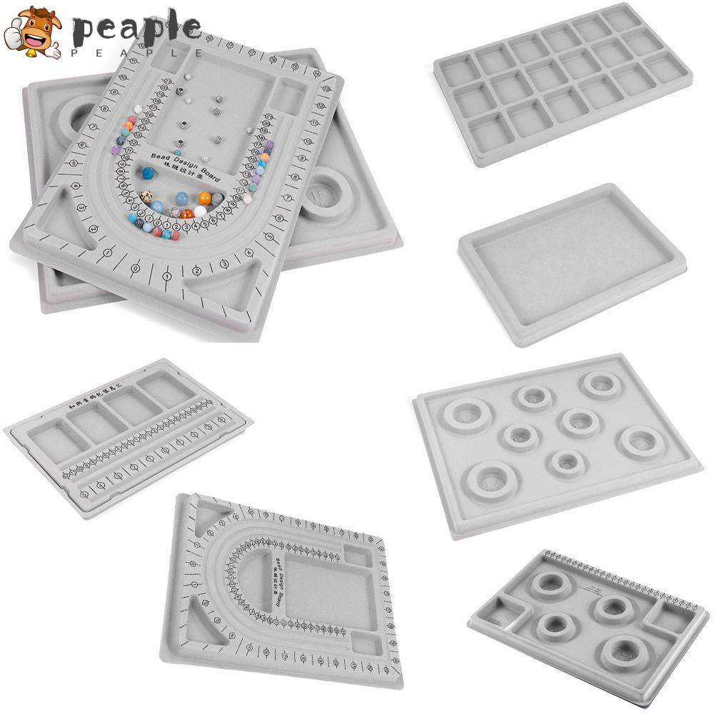 PEAPLE Flocked Bead Board Jewelry Case Boxes Packaging Storage ...