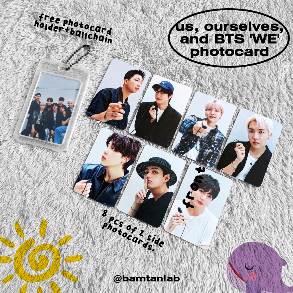 US, OURSELVES, AND BTS 'WE' PHOTOCARD SET / PC UNOFFICIAL PHOTOFOLIO ...