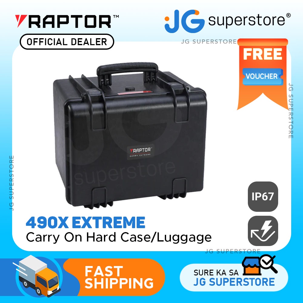 Raptor 490X Extreme Series Hard Case and Travel Luggage (Black) | ATI ...