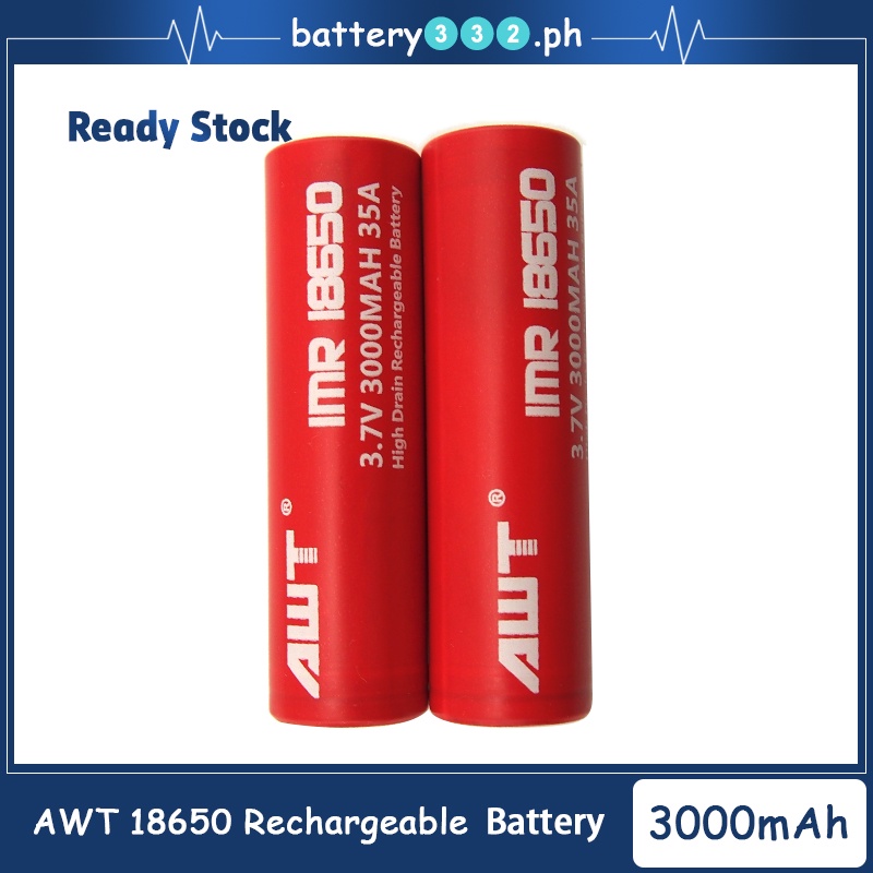 AWT 18650 3000mah 35A 18650 rechargeable battery 5000mah 3.2v 2600mah ...