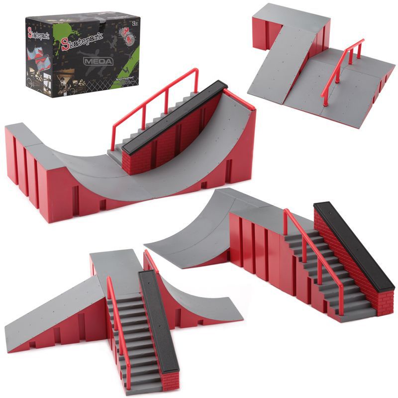 Shehave DIY Finger Skateboard Ramp Set with Skateboards, Fingerboard ...
