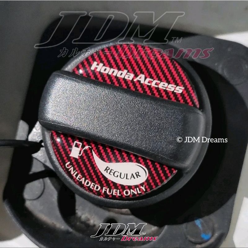 JDM Fuel Cap Deco Sticker for Honda Jazz Fit City Grace Hatchback HRV ...
