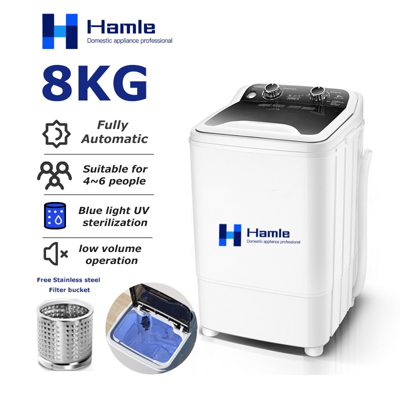 Hamle 8kg Automatic Washing Machine Household Mini Dehydration-Free ...