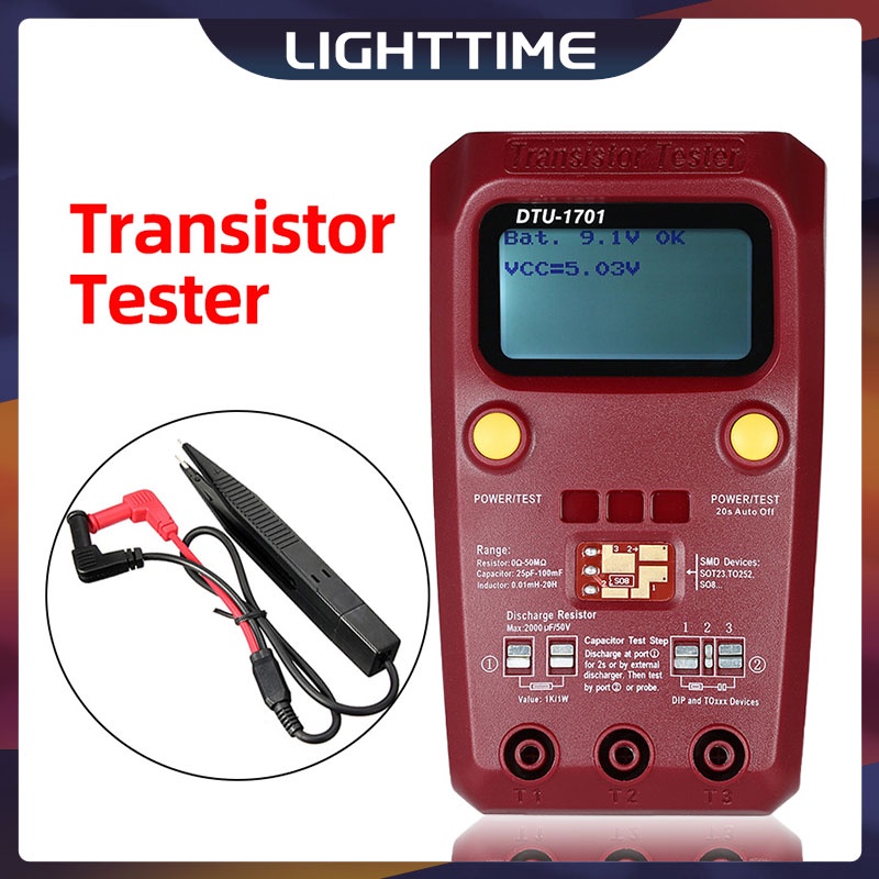 Digital Transistor Tester Multi-use Transistor ESR/SMD Tester Diode ...