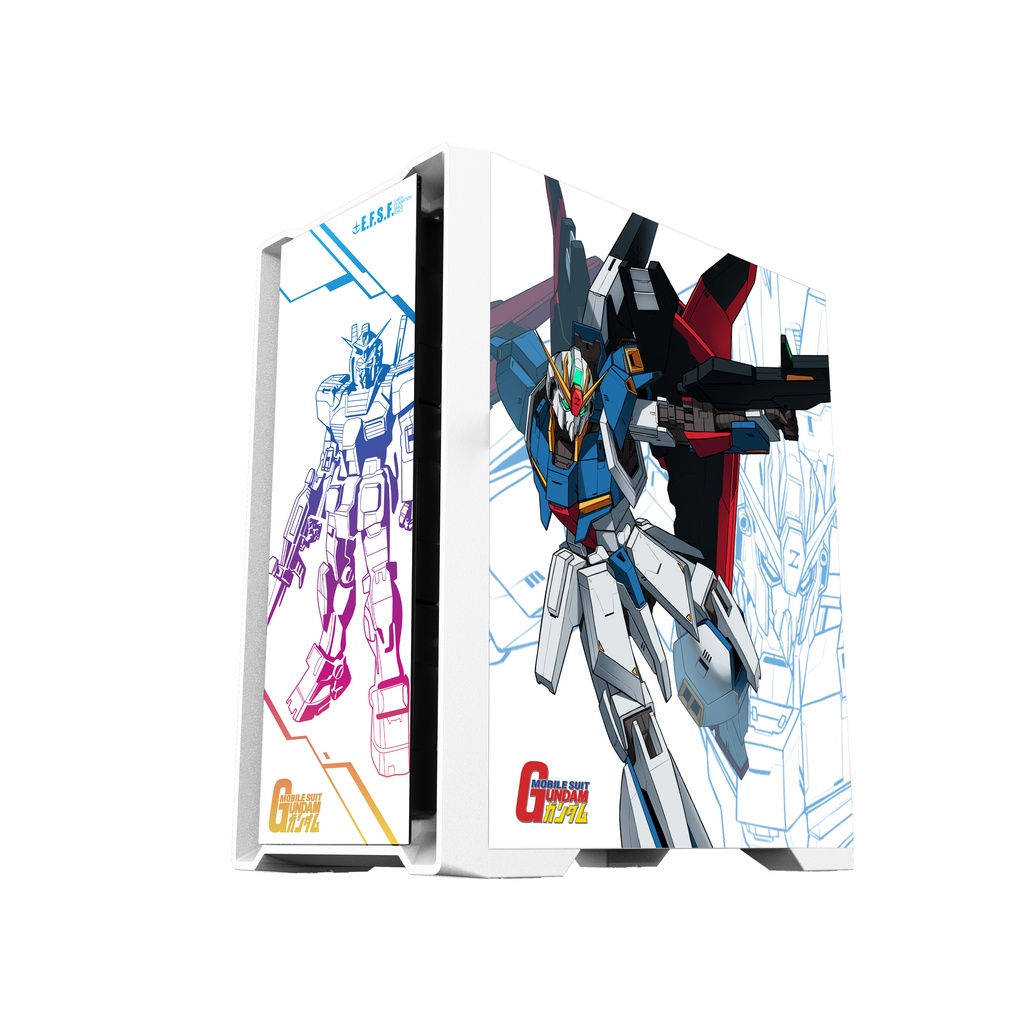 GUNDAM CASE WHITE GAMING Case PC Casing Gundam DT M2 Plus M-ATX MID ...