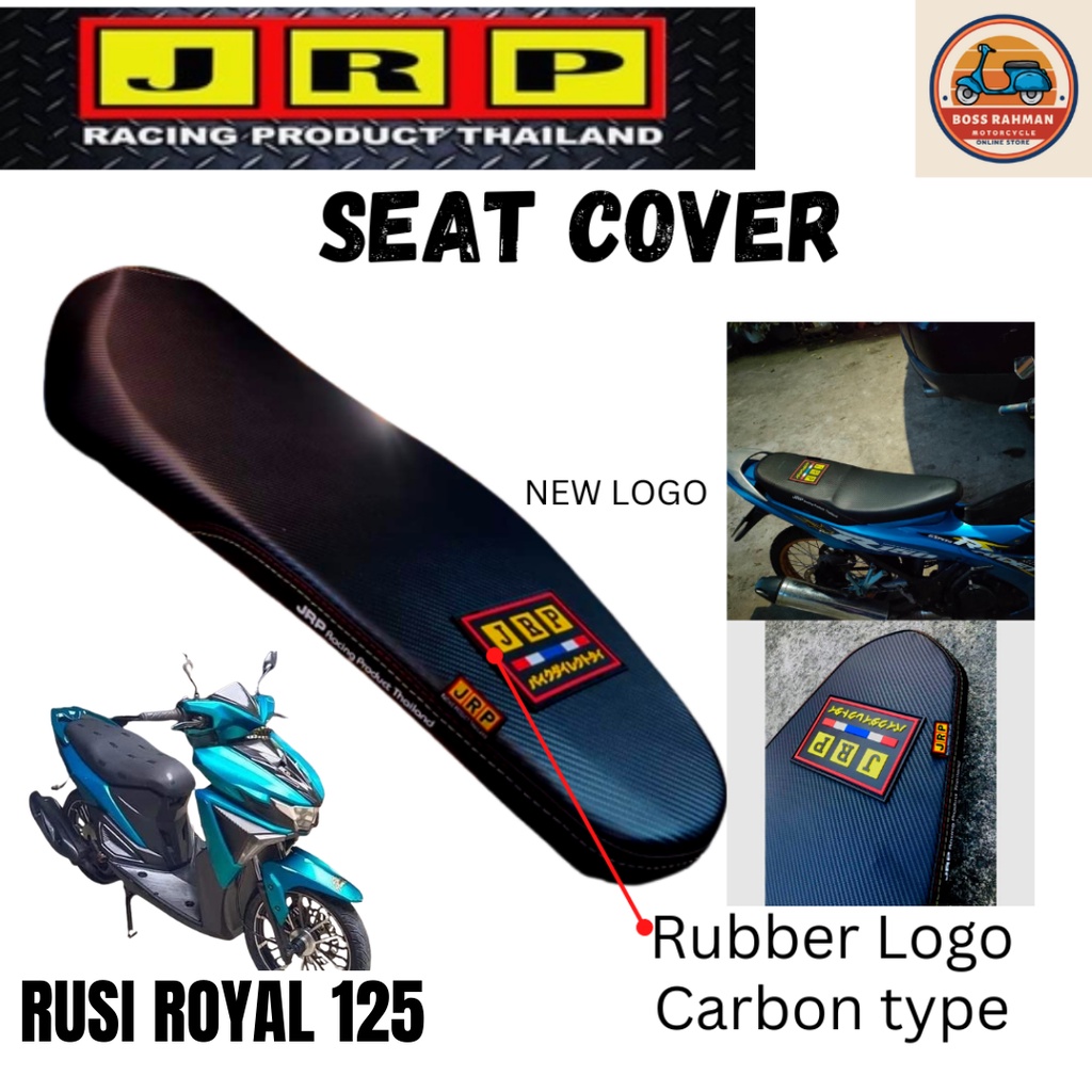 ORIGINAL JRP SEAT COVER FOR RUSI ROYAL 125 ( RUBBER LOGO ) JRP THAI ...
