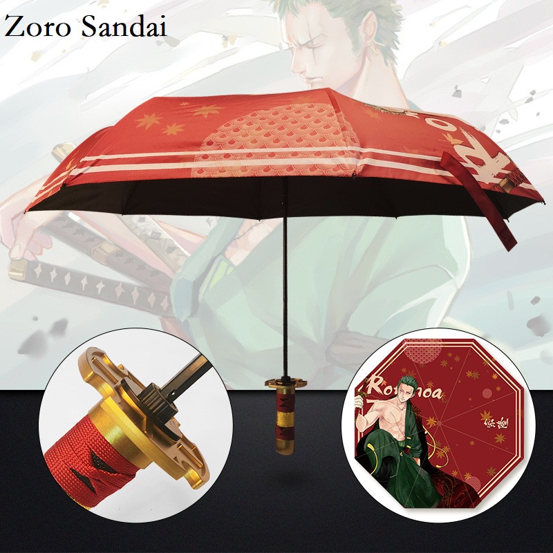 Anime Umbrella Folding umbrella Demon Slayer Tanjiro Shinobu Zenitsu ...
