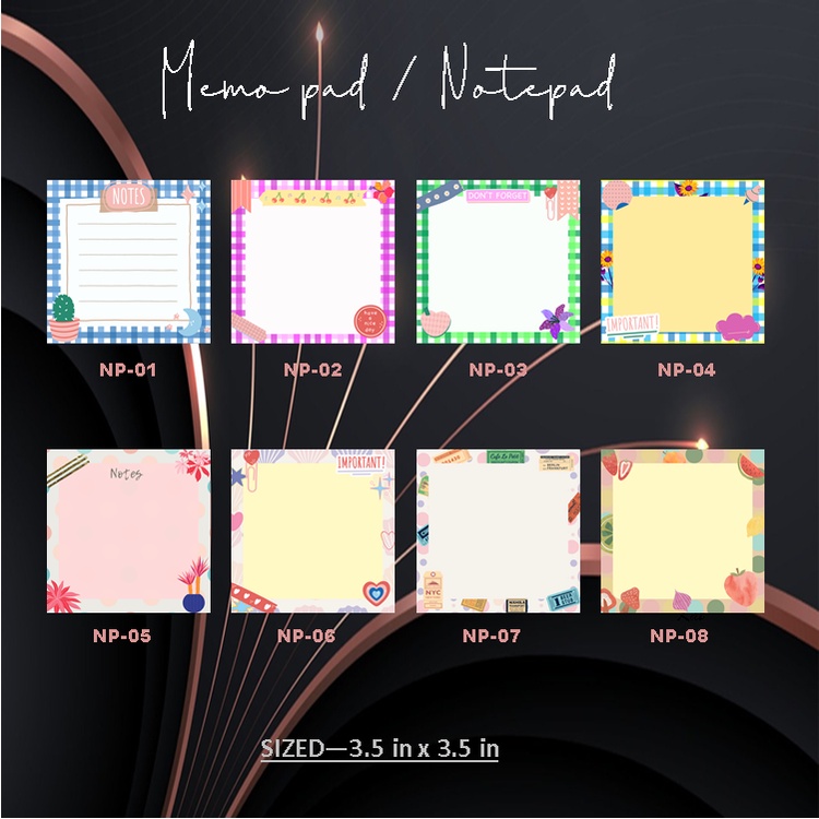 Memopad | Notepad | Personalized Notepad | Customized | Shopee Philippines