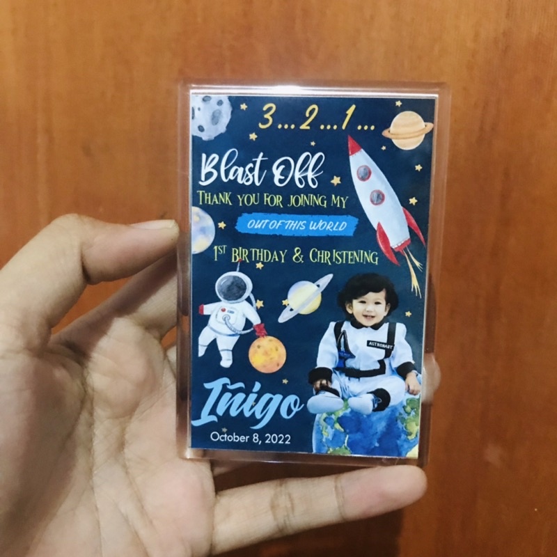 Ref Magnet Souvenir ACRYLIC Christening Baptism Birthday Debut Wedding ...