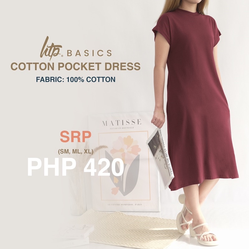 HTP Basics Limited Edition Cotton Pocket Dress | Shopee Philippines