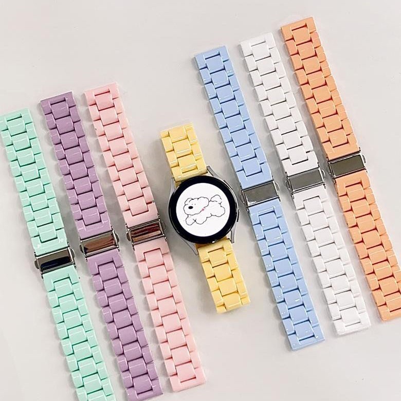Candy Color Watch Band for Samsung Galaxy Watch 4 5 40mm 44mm Smart ...