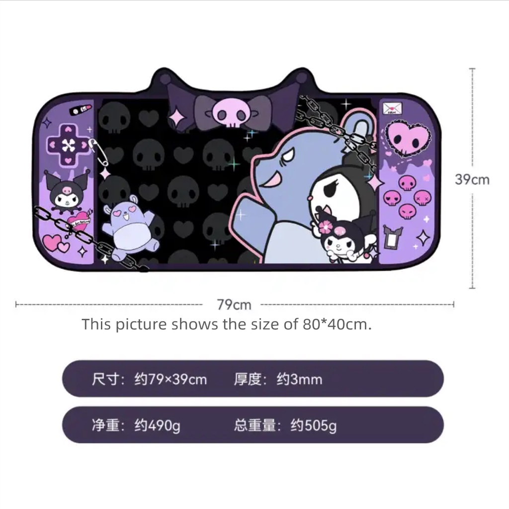 Cute Kuromi Mouse Pad Oversized Gaming Keyboard ins Style Cartoon Desk ...