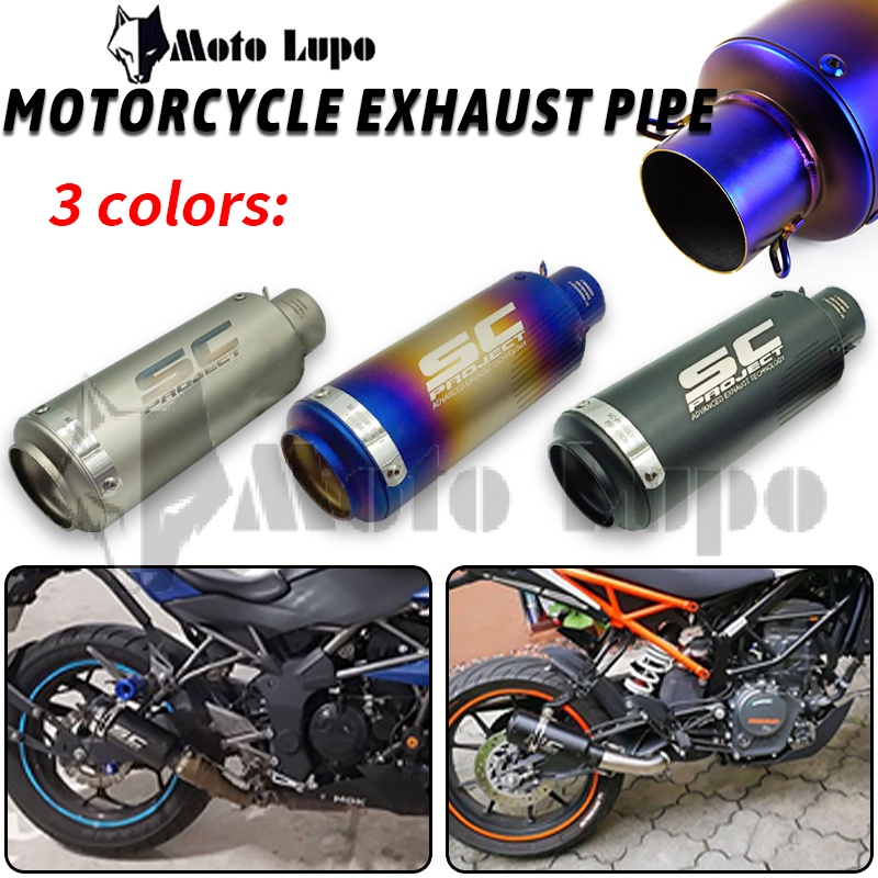 SC Universal 51mm Motorcycle Exhaust Pipe Locomotives Professional ...