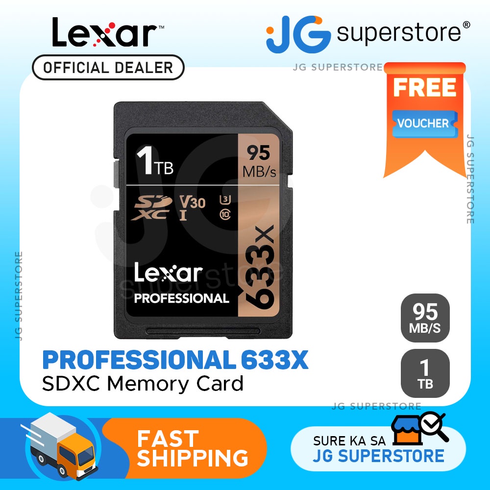 Lexar LSD1TCB633 Professional 633x UHS-I SDXC 1TB Memory Card | Shopee ...