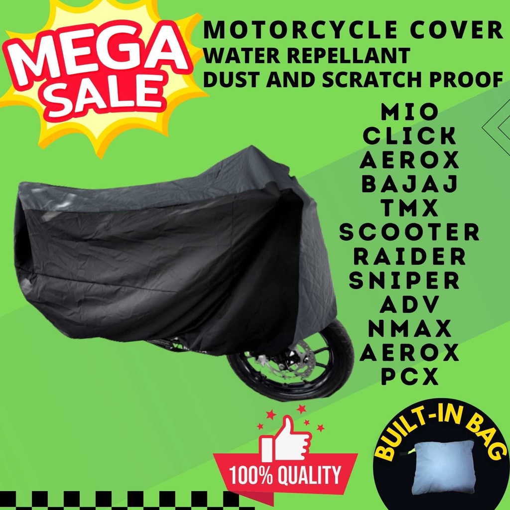 MOTOR COVER FOR MIO CLICK AEROX BAJAJ TMX SCOOTER RAIDER SNIPER ADV ...