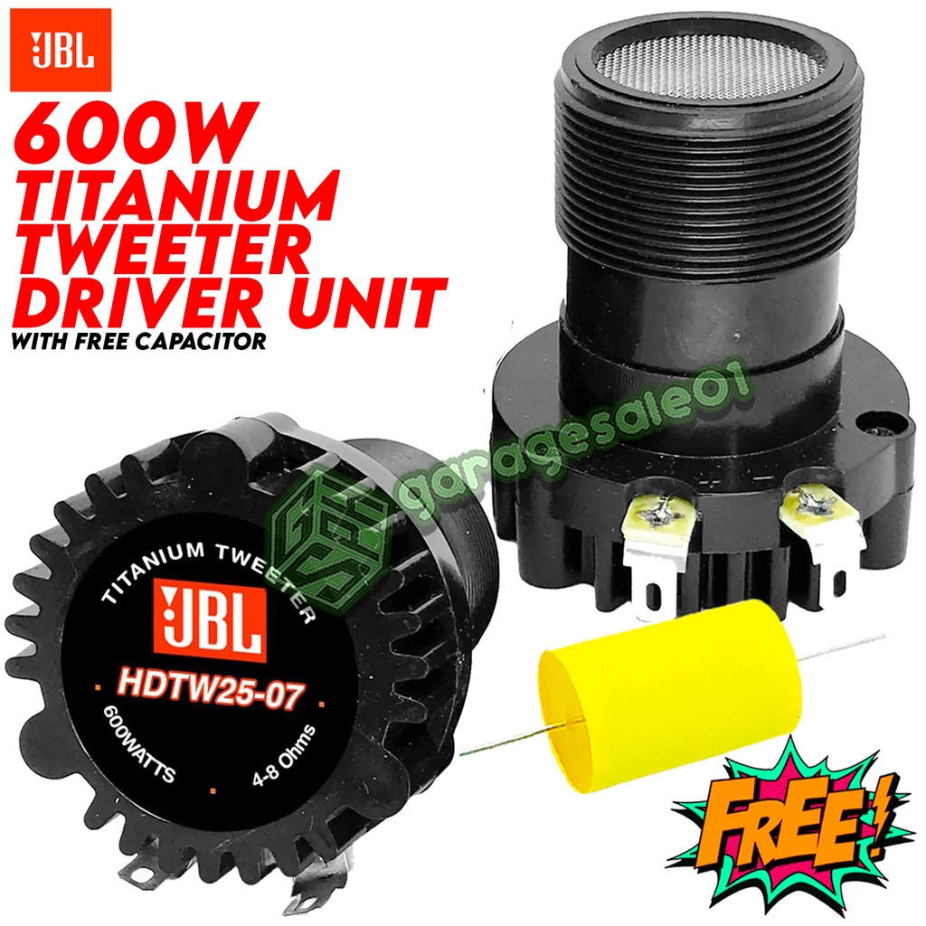 JBL 600W Titanium Tweeter Compression Driver Unit With FREE Capacitor ...
