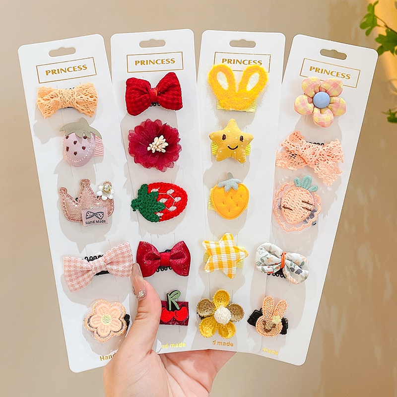 5 PCS Baby Hairpin Small Bow Hair Clip Cute Hair Accessories for Kids ...