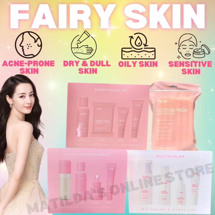 Fairy Skin Set Sunscreen Skin Care Set with Niacinamide Skincare ...